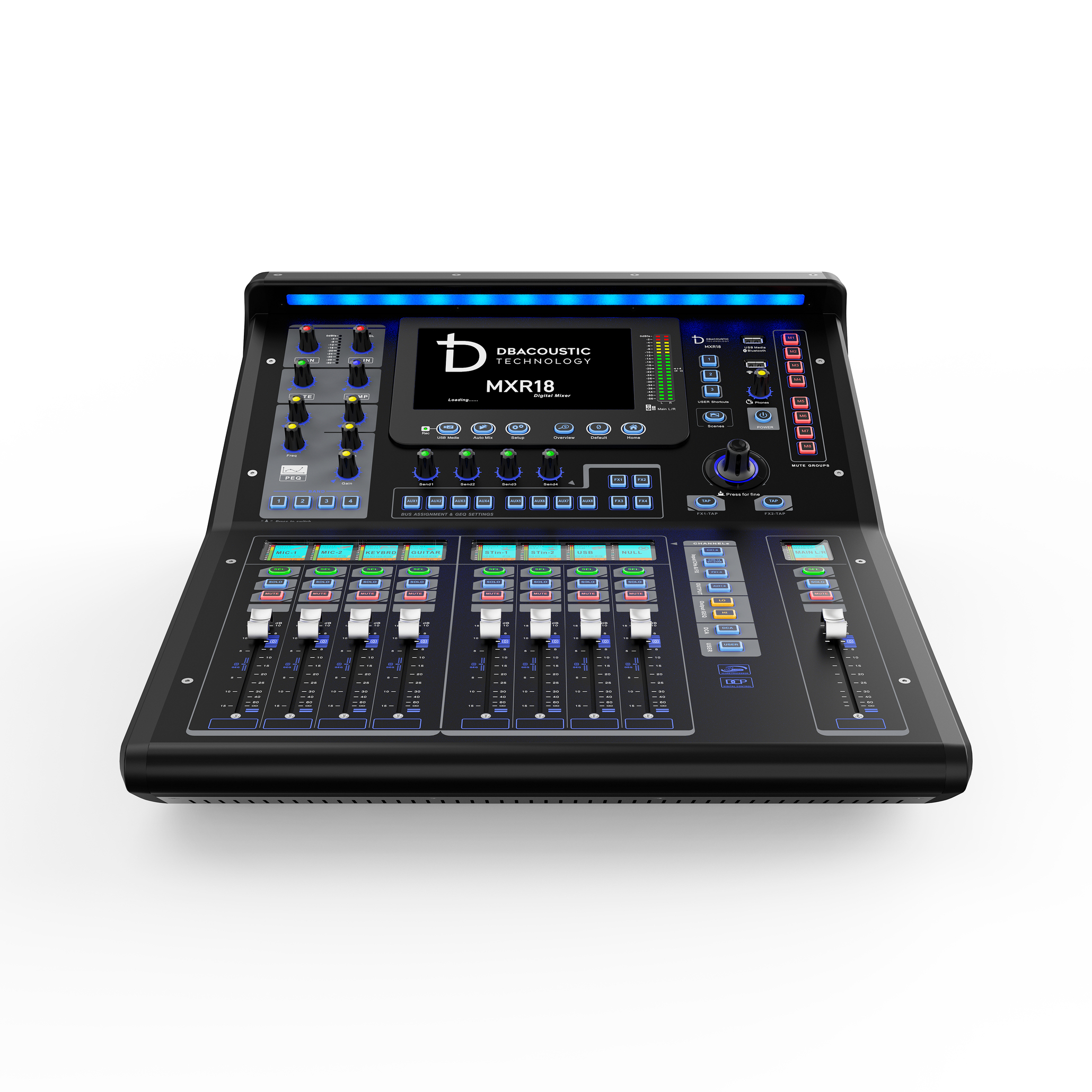 Digital Mixer DBacoustic MXR18 – Bàn Trộn Âm Kỹ Thuật Số Chuyên Nghiệp, Tích Hợp 18 Kênh